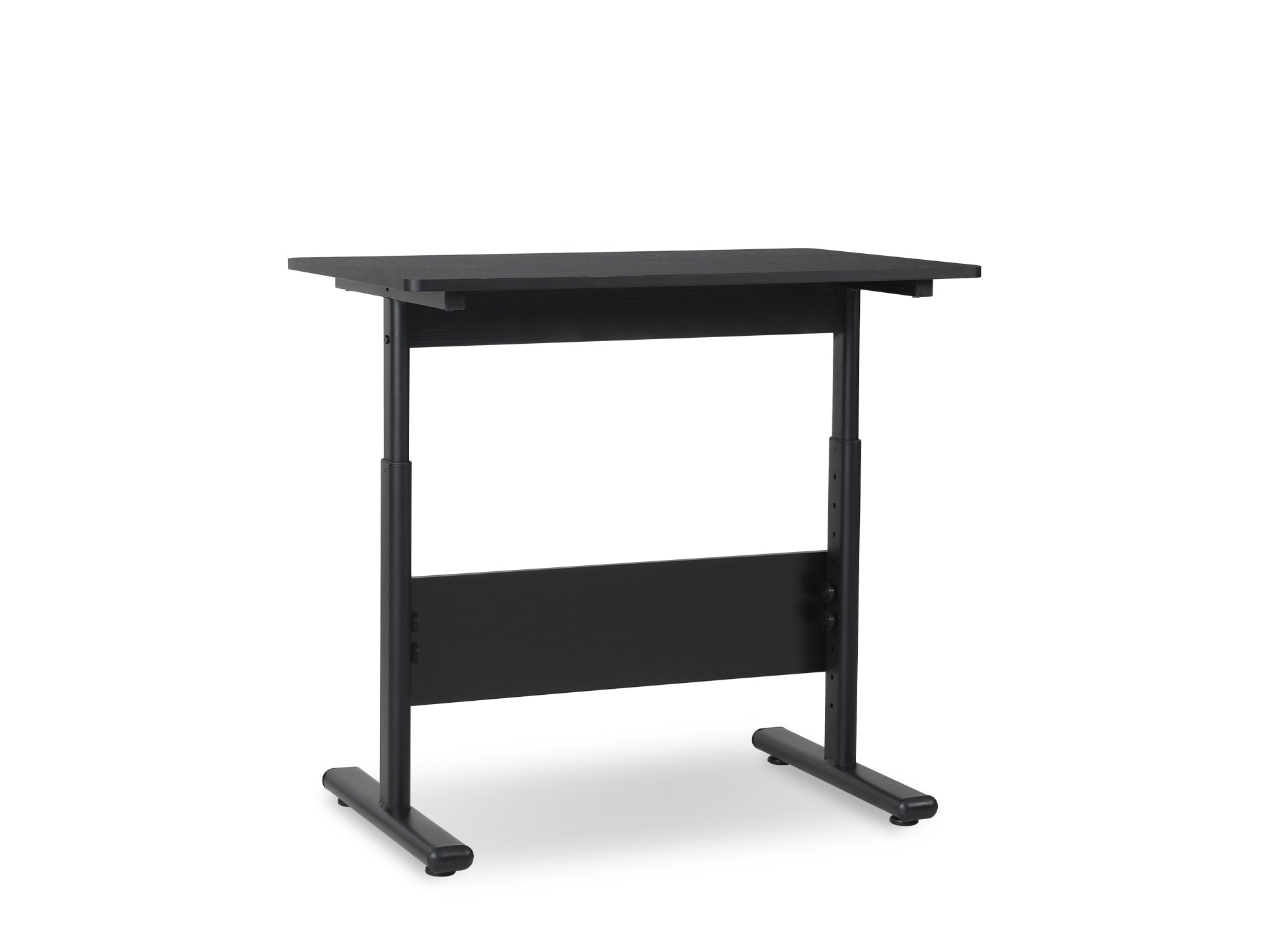 Hector 80cm Height-Adjustable Computer Desk - Black – LivingTopia