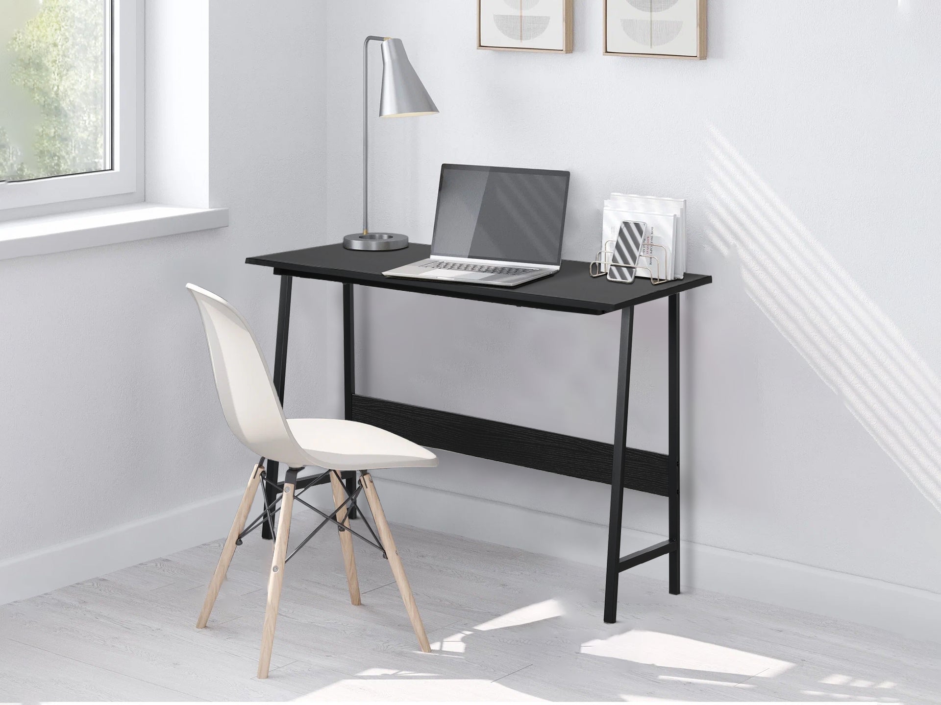 Daniel 100cm Computer Desk - Black – LivingTopia