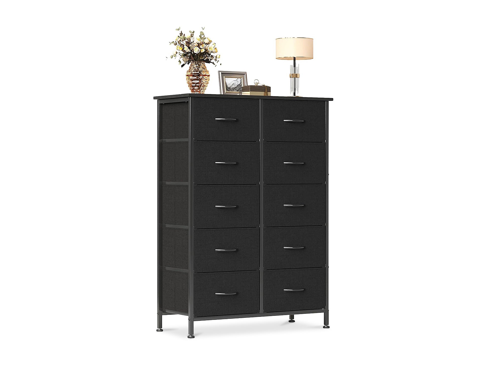 Natalia 10 Drawers Tallboy - Dark Grey – LivingTopia