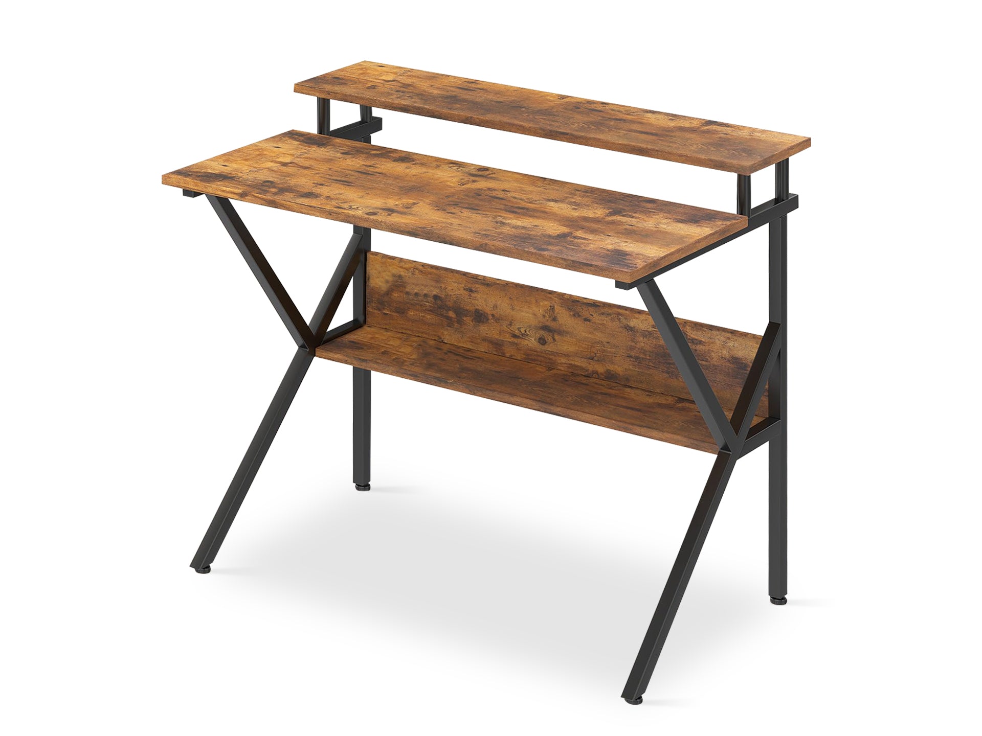 Michael 70cm Computer Desk Study Table - Rustic Brown – LivingTopia